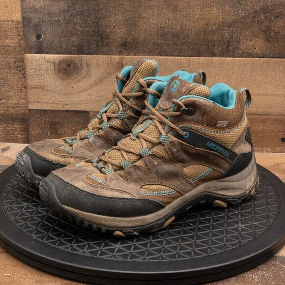 Merrell | Shoes | Merrell Dark Earth Womens Athletic Shoes Hiking Boots ...